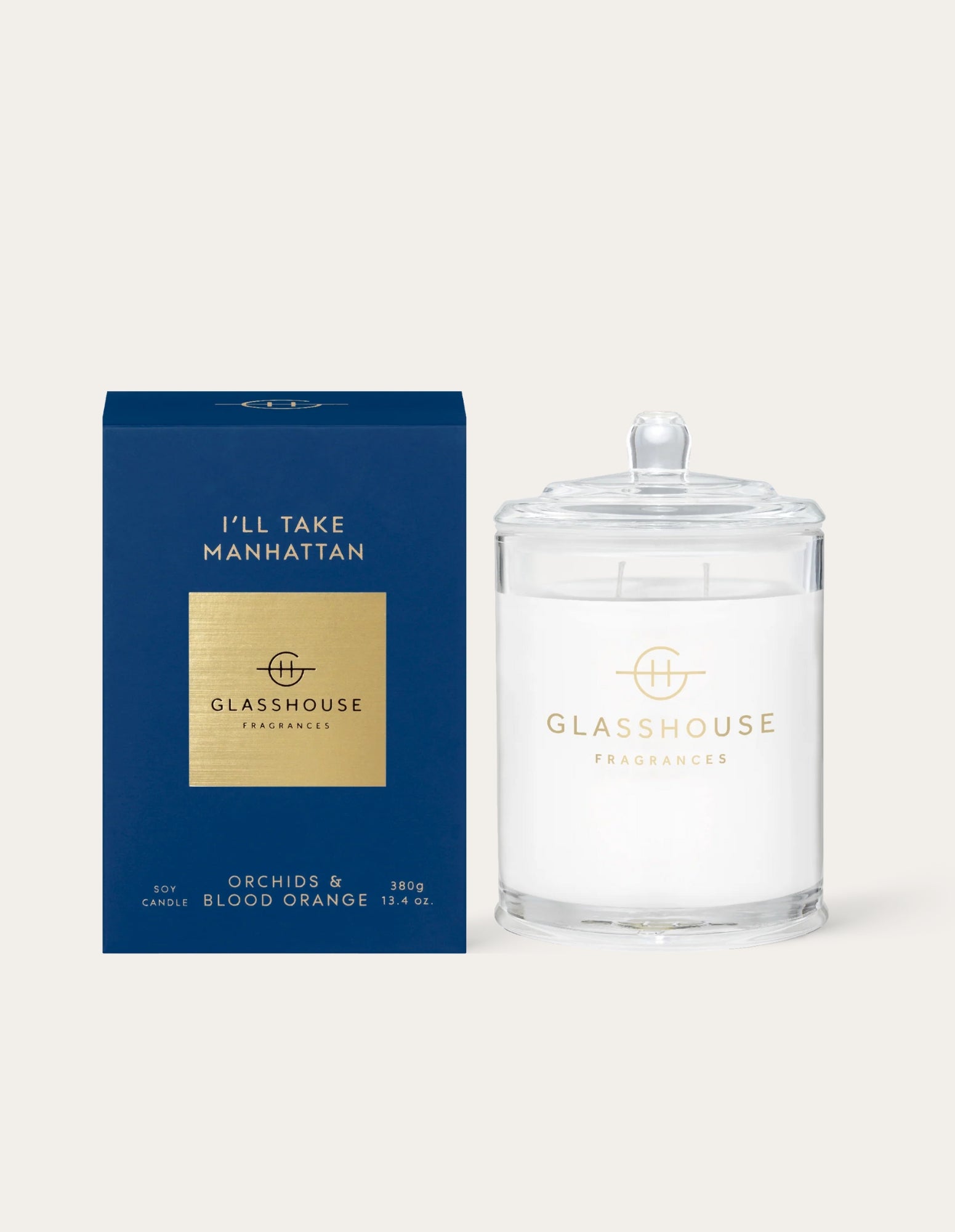 Candle 380g - I'll Take Manhattan - Glasshouse Fragrances | FUDGE Gifts Home Lifestyle
