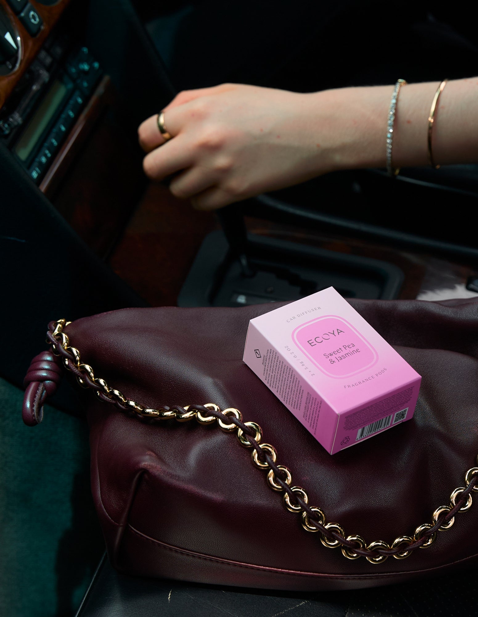 Car Diffuser Fragrance Pod - Sweet Pea & Jasmine - Ecoya | FUDGE Gifts Home Lifestyle